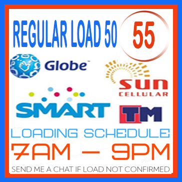 Globe|TM|Smart|TNT|Sun| Regular load 50 | 100 | Globe load | Regular ...