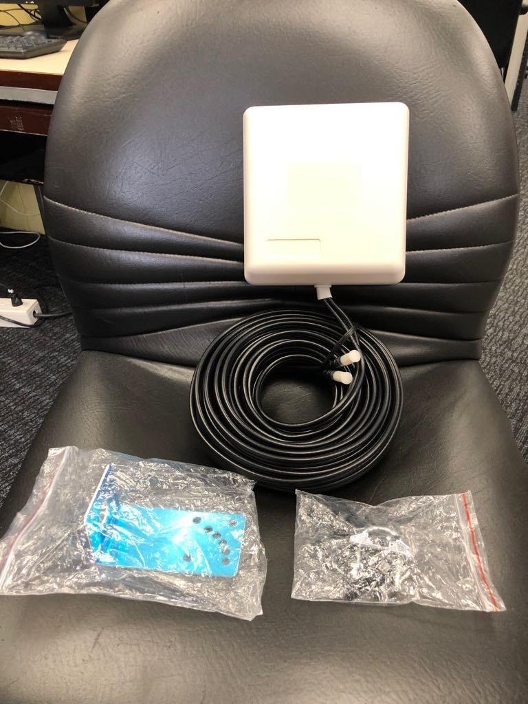 Outdoor LTE 18dbi MIMO Antenna with 15m cable for Globe at home, Smart ...