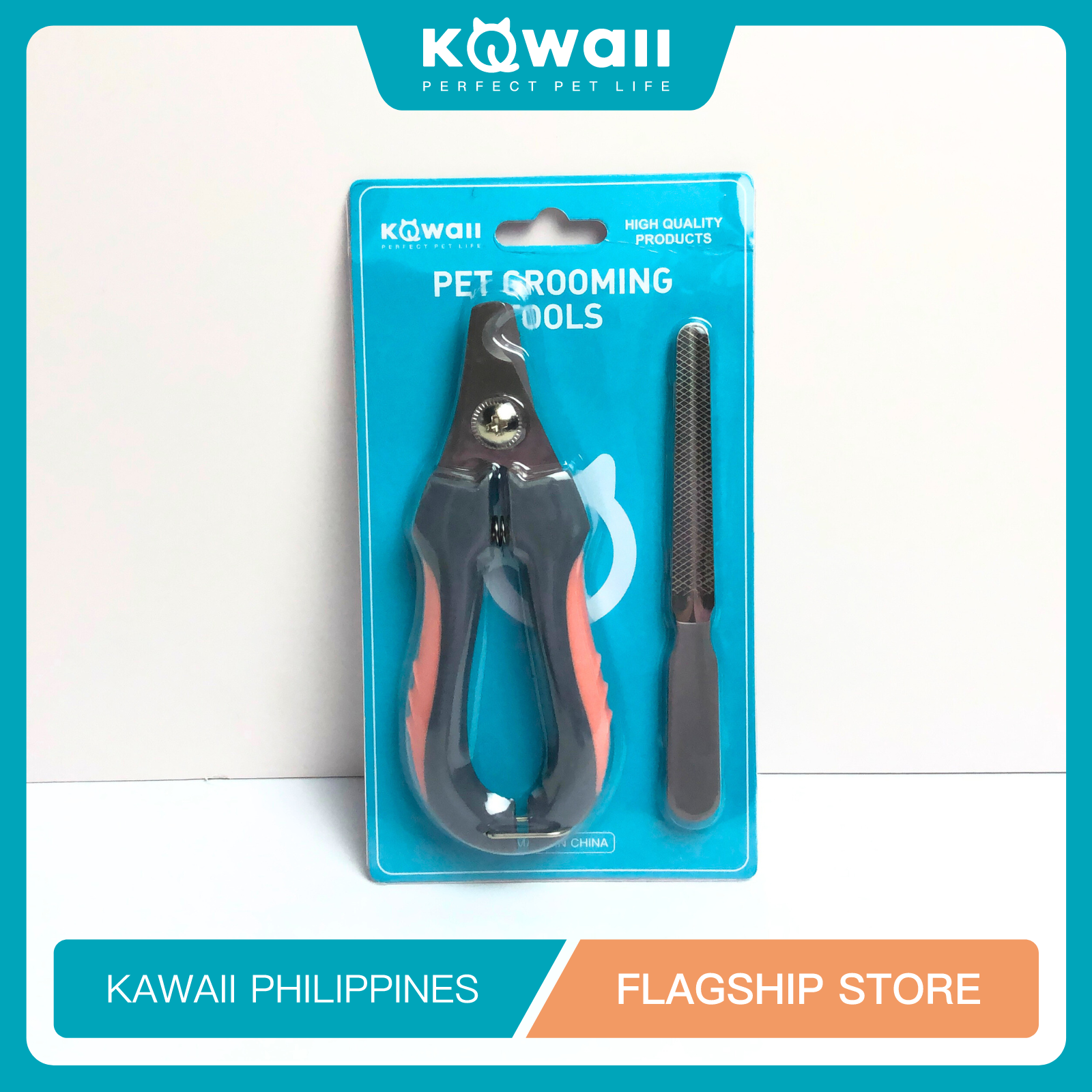 KAWAII Pet Dog Cat Nail File Nail Clipper Set with Spring and Lock ...