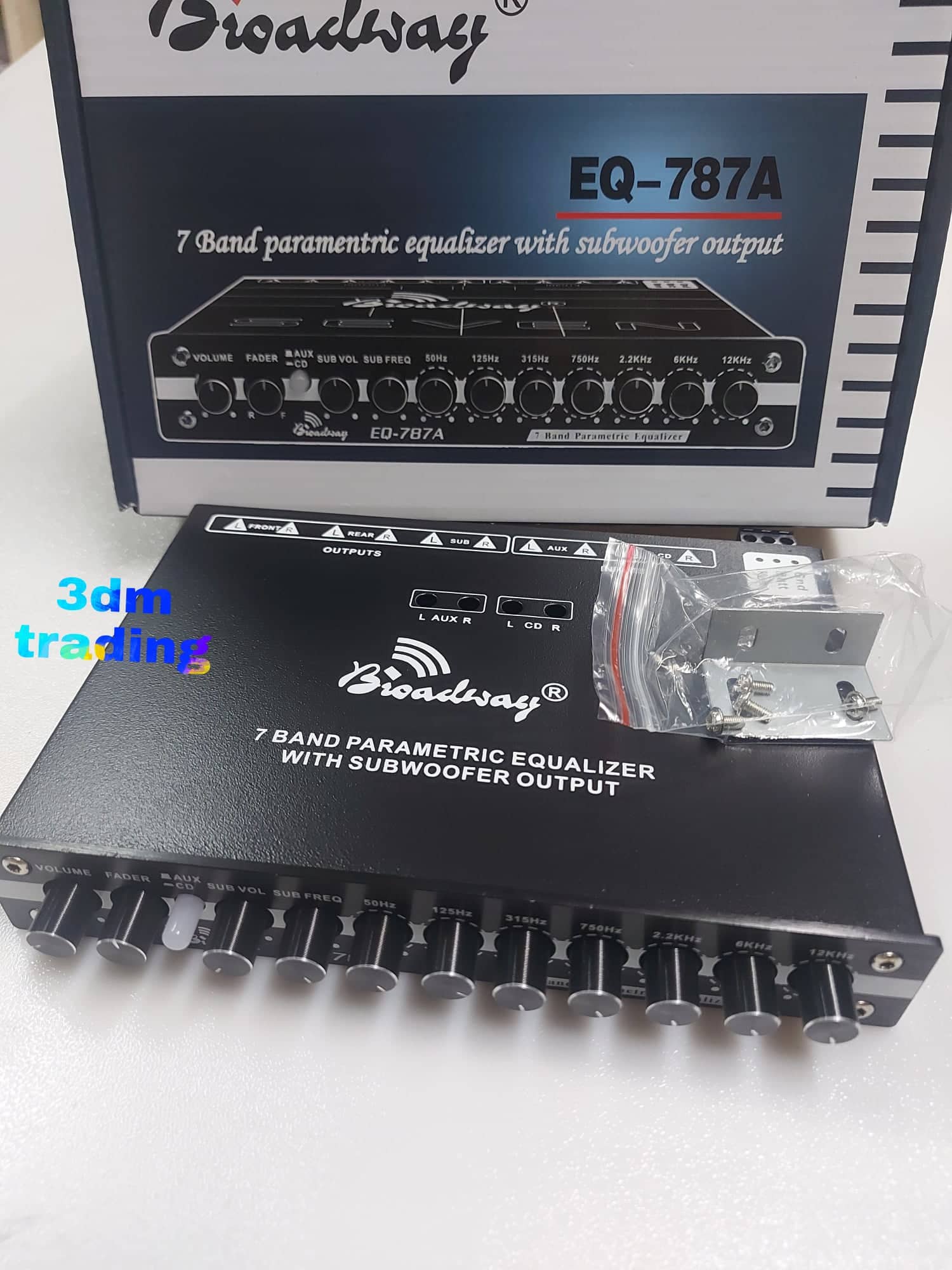 BROADWAY EQ-787A 7BAND PARAMETRIC EQUALIZER WITH SUBWOOFER OUTPUT ...