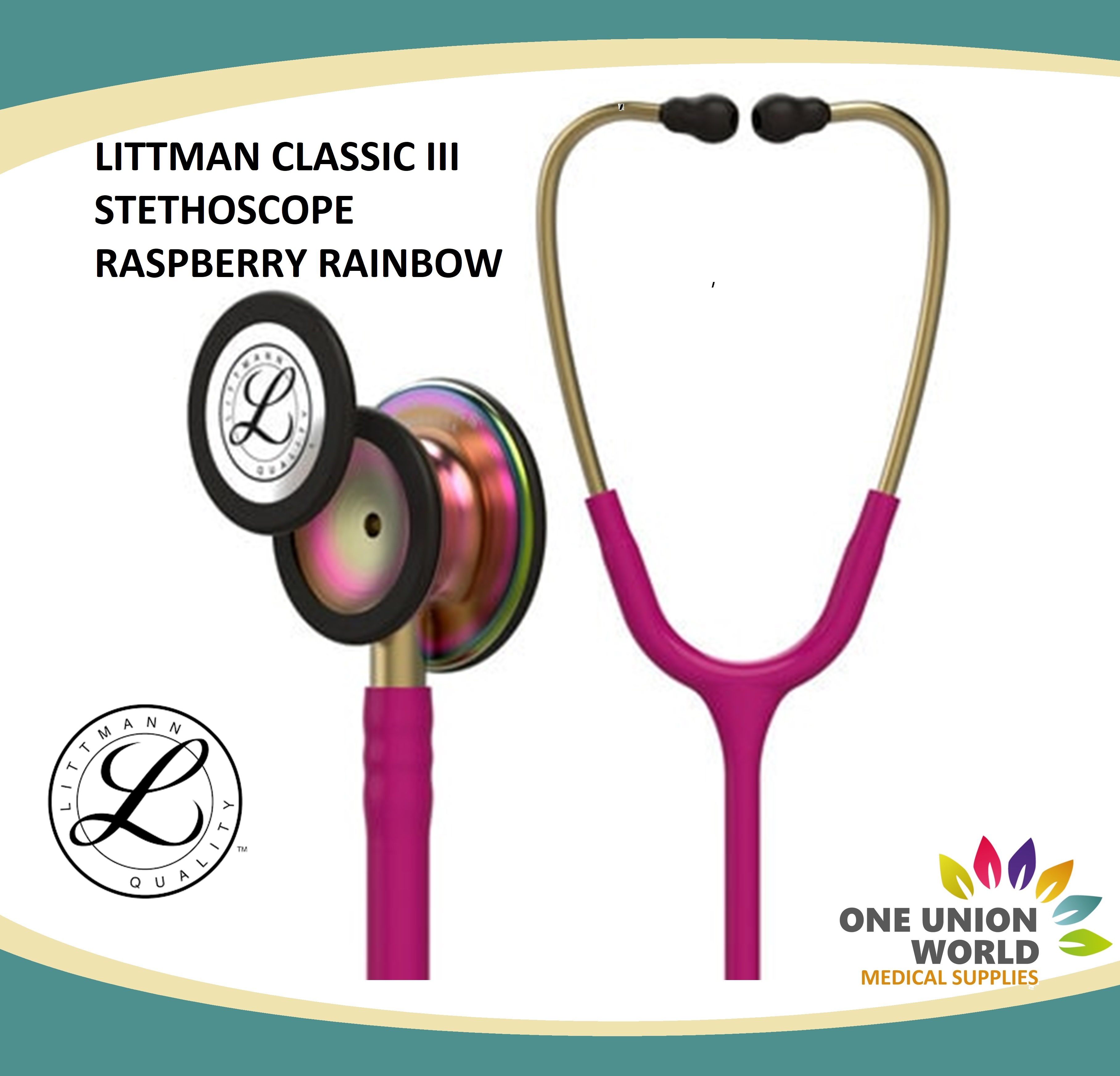 Littmann Classic III Stethoscope Raspberry Rainbow Finish Limited ...