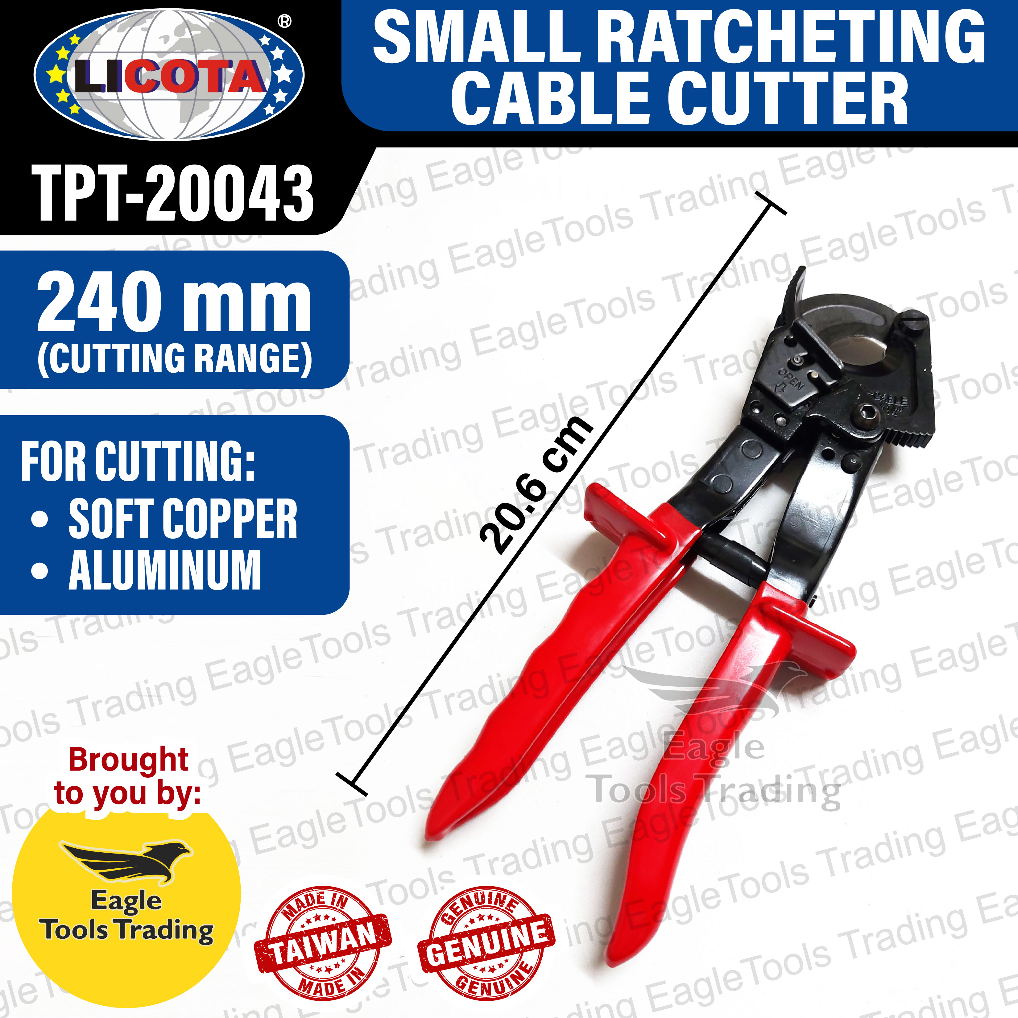 Licota Small Ratcheting Cable Cutter TPT-20043 | Lazada PH