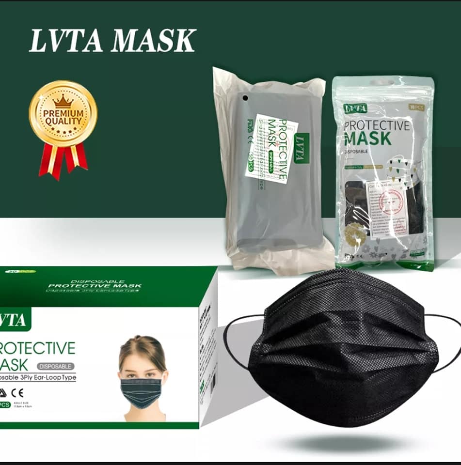 100% GUARANTEED ORIGINAL 50PCS FACE MASK 1 Box/50 Pieces LVTA 3ply Full ...