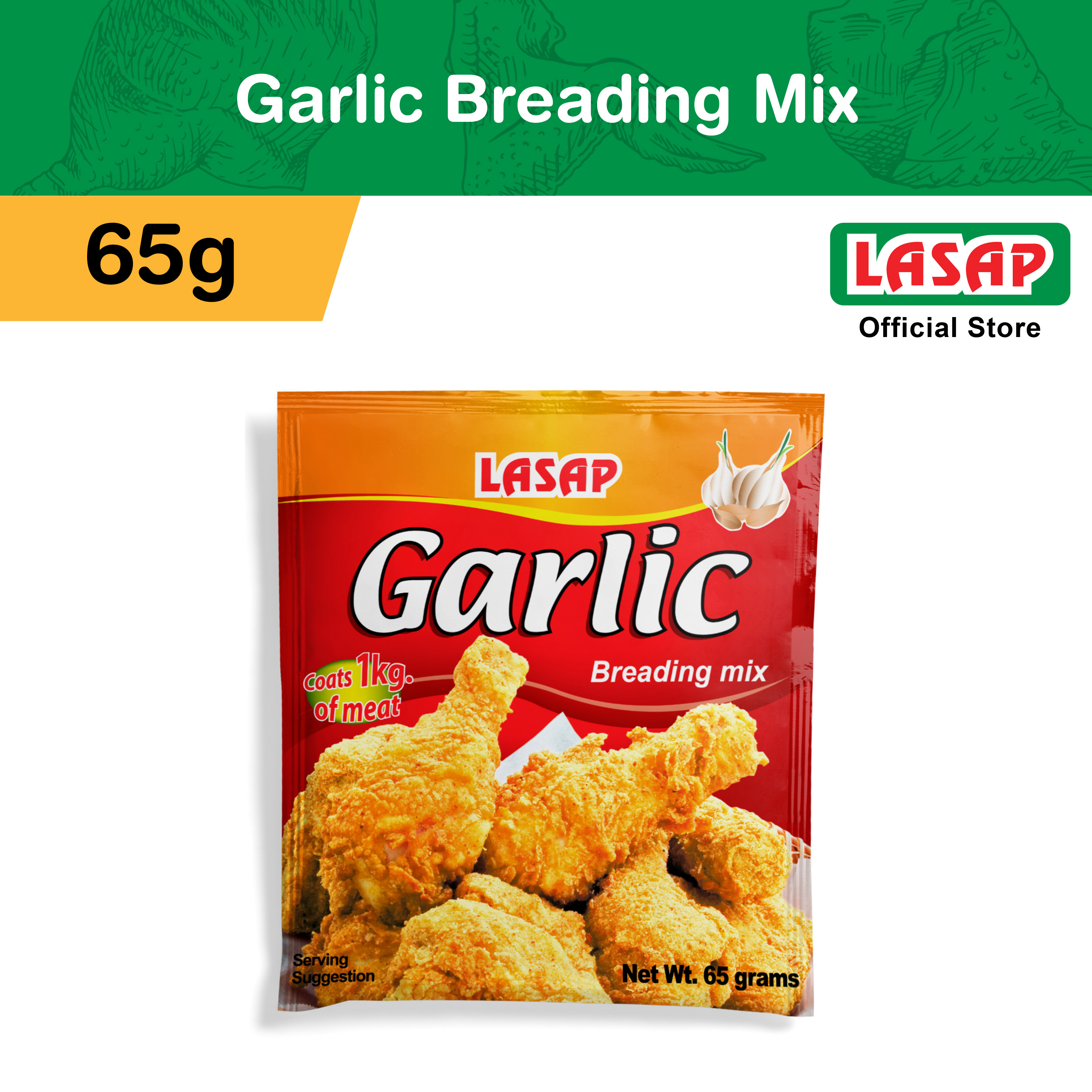 Lasap Garlic Breading Mix 65g | Lazada PH