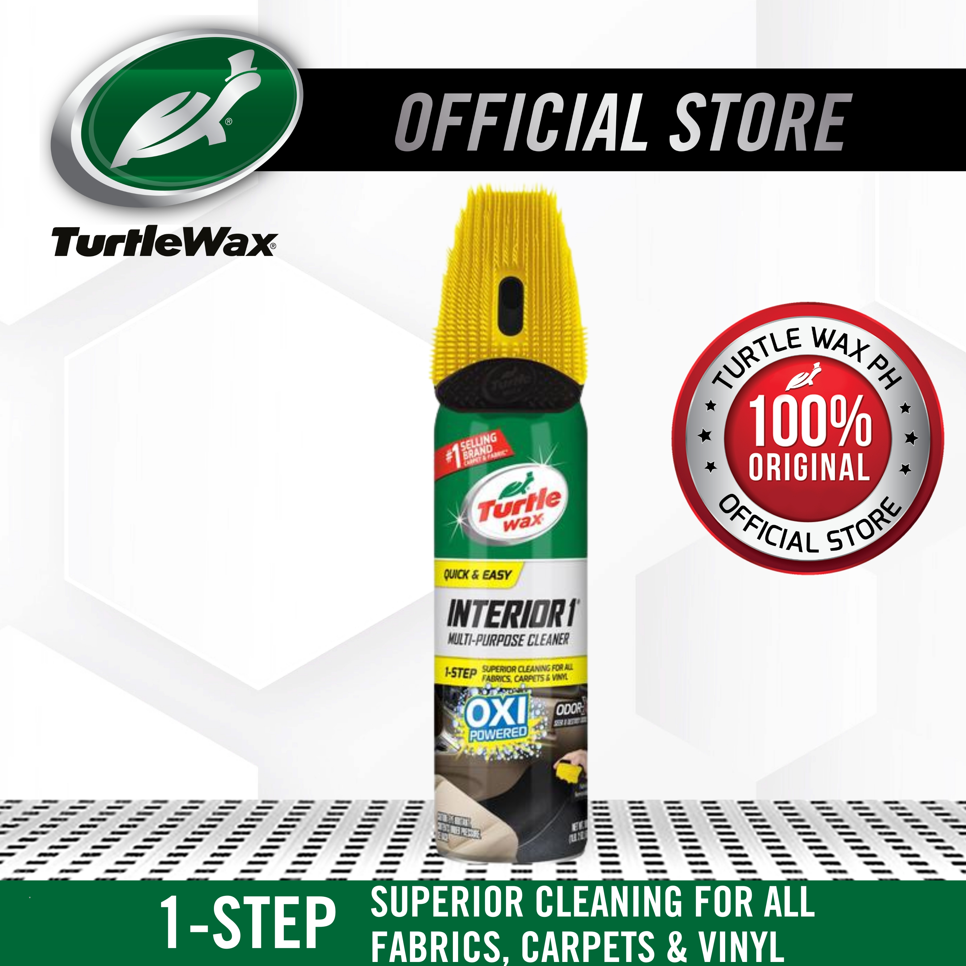Turtle Wax Interior 1 Multi-Purpose Cleaner & Stain Remover Odor-X ...