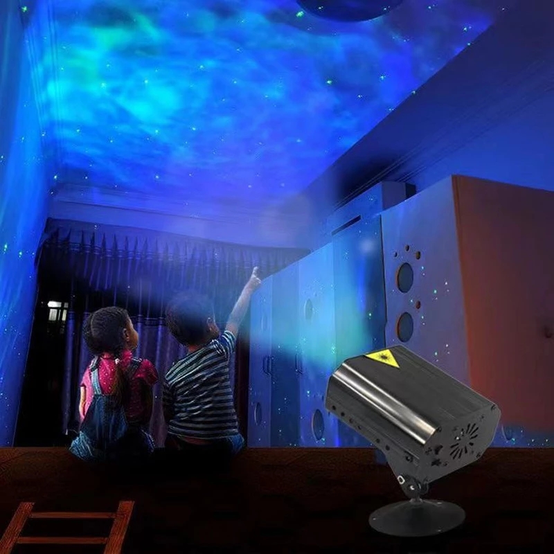 LED DJ Stage Light RGB Water Ripples Laser Projector Light With Remote ...