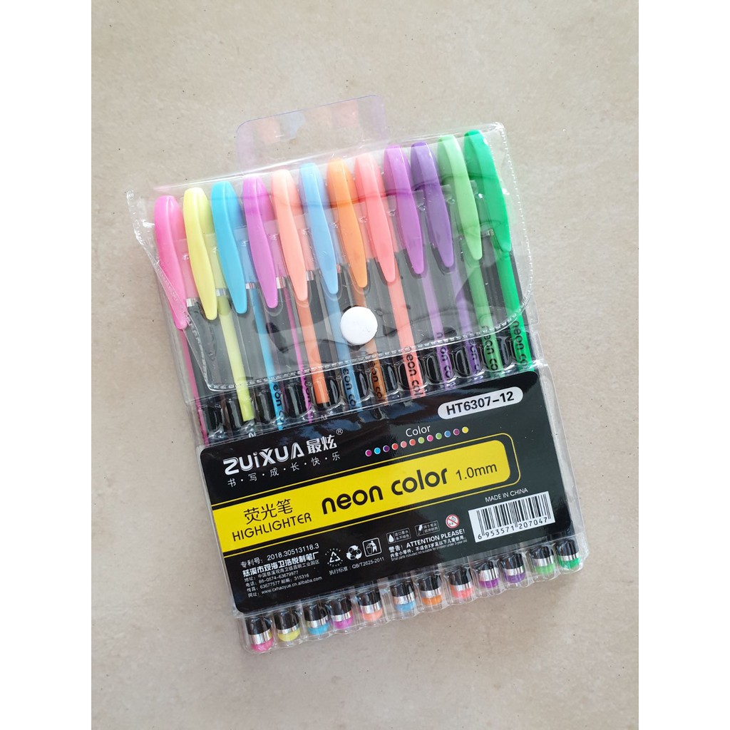 ZuiXua Neon Color Pens 12colors | Lazada PH