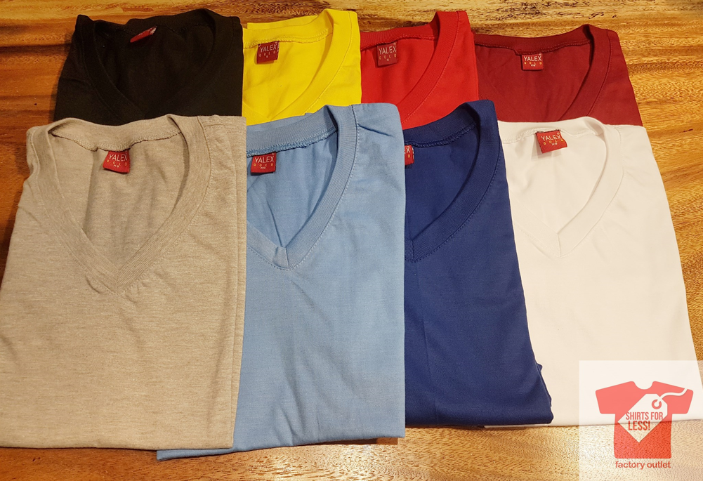 YALEX Red Label Plain V-Neck UNISEX XS, S, M, L, XL, 2XL T-Shirts ...
