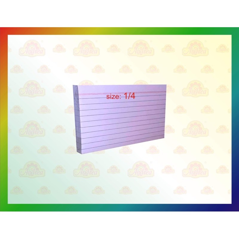 Index Card Sizes 3x5 (1/8) 4x6(1/4) 5x8 (1/2) 100PCS | Lazada PH