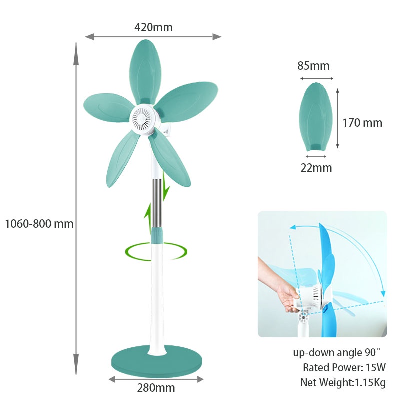 inverter electric fan KJ stand fan portable electric fan stand fan ...