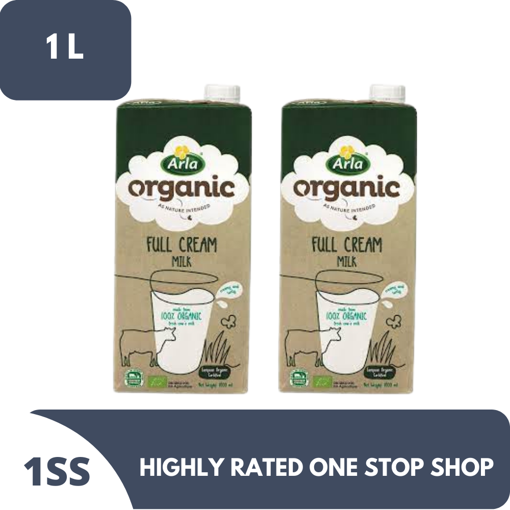 Arla Organic Full Cream Milk 1L x 2 | Lazada PH