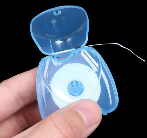 50M Dental Floss Oral Hygiene Clean Weave Waxed Dental Floss Starter ...