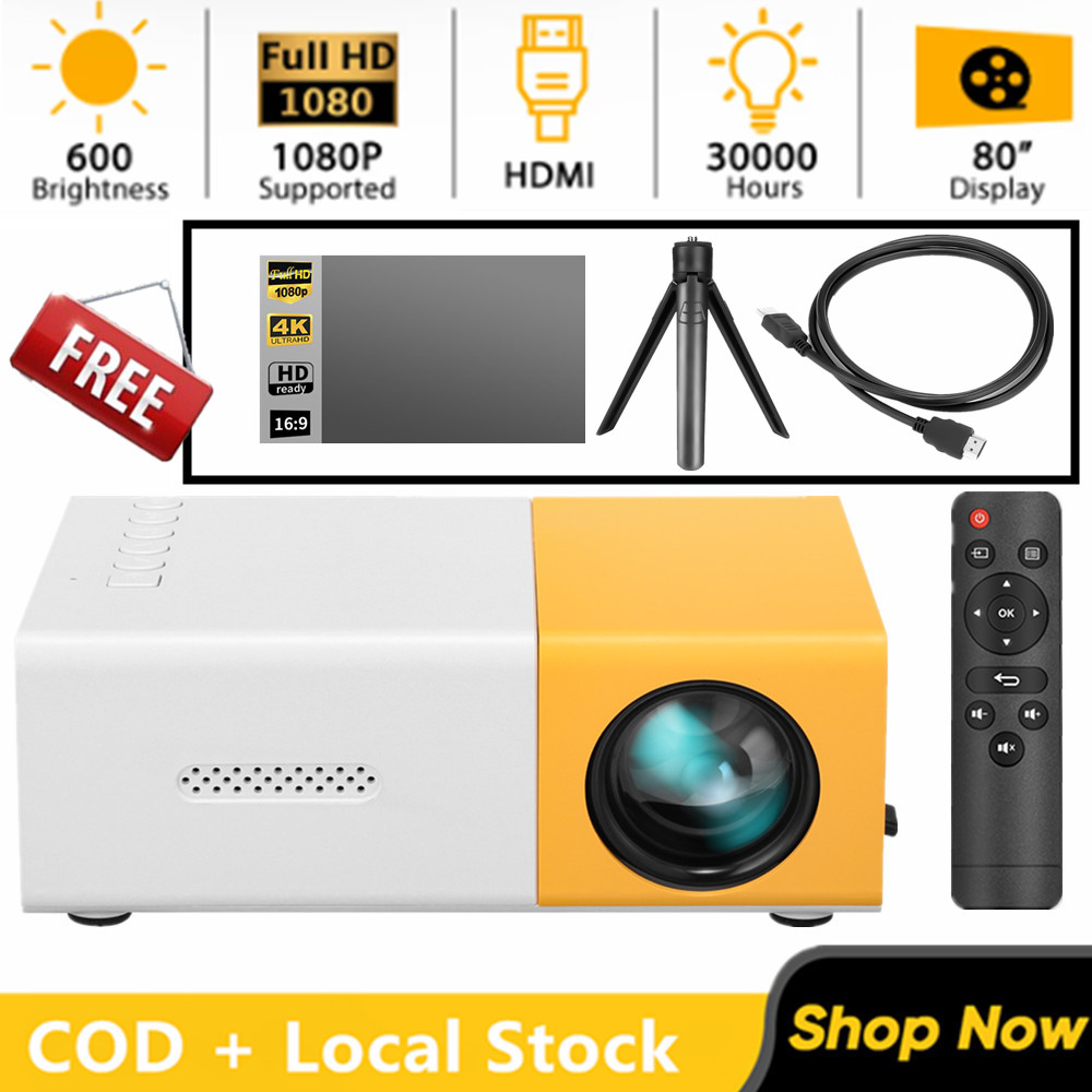 iSinbox YG-300 Micro Mini HD Projector 1080P Home LED Portable Small ...