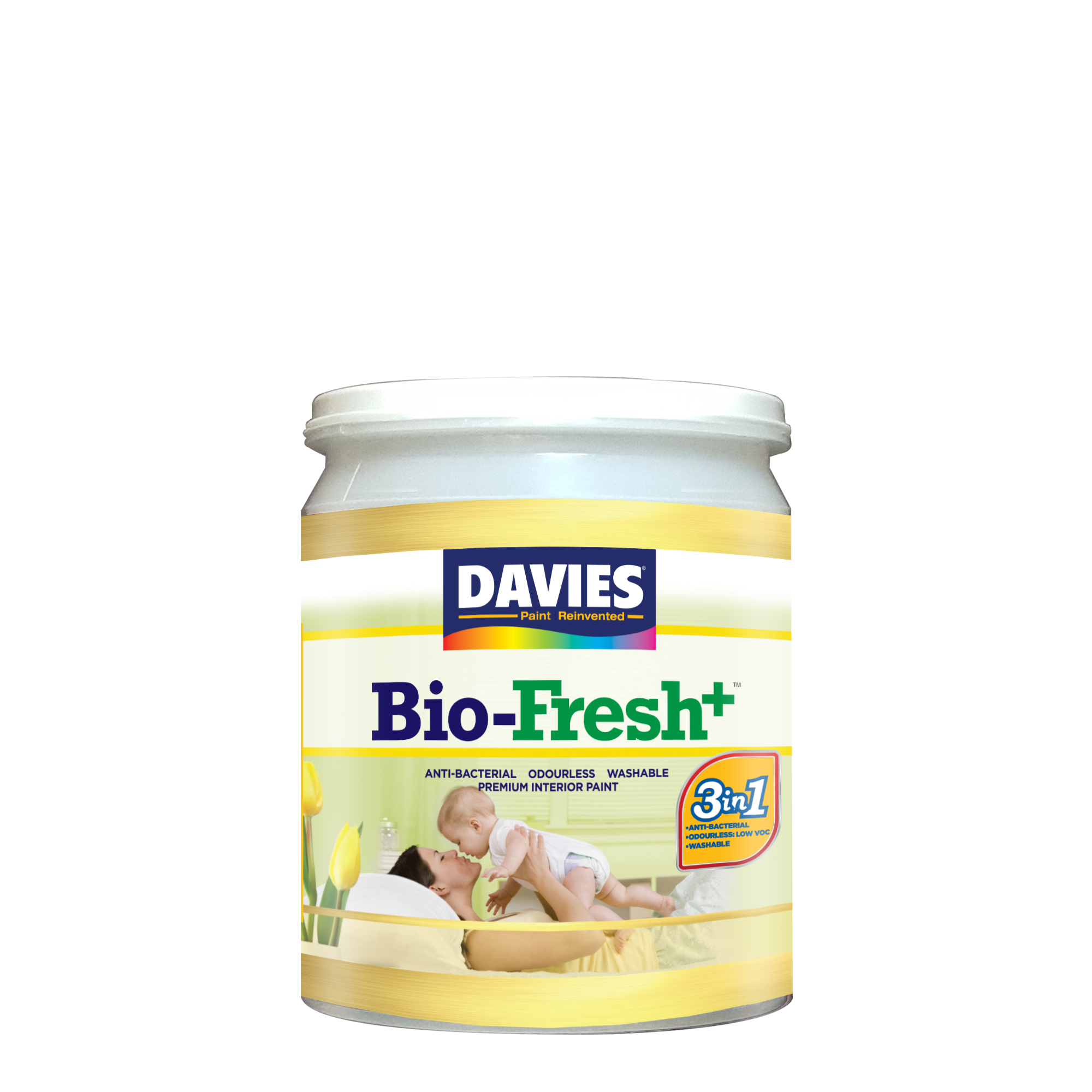 Davies Paints BioFresh (1L) - WHITE (Satin Finish) | Lazada PH