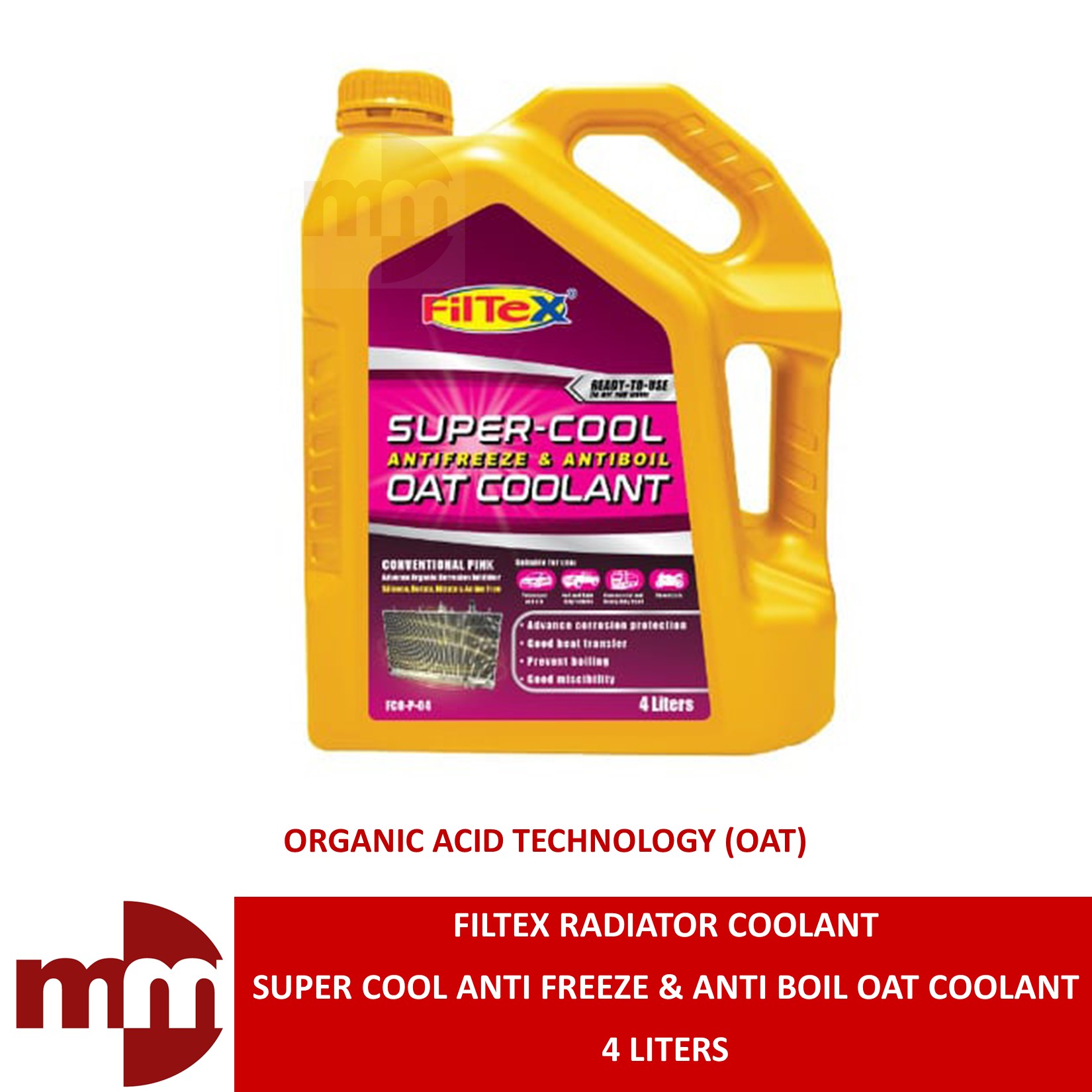 FILTEX USA Radiator Coolant Ready to Use Pink 4 Liters | Lazada PH