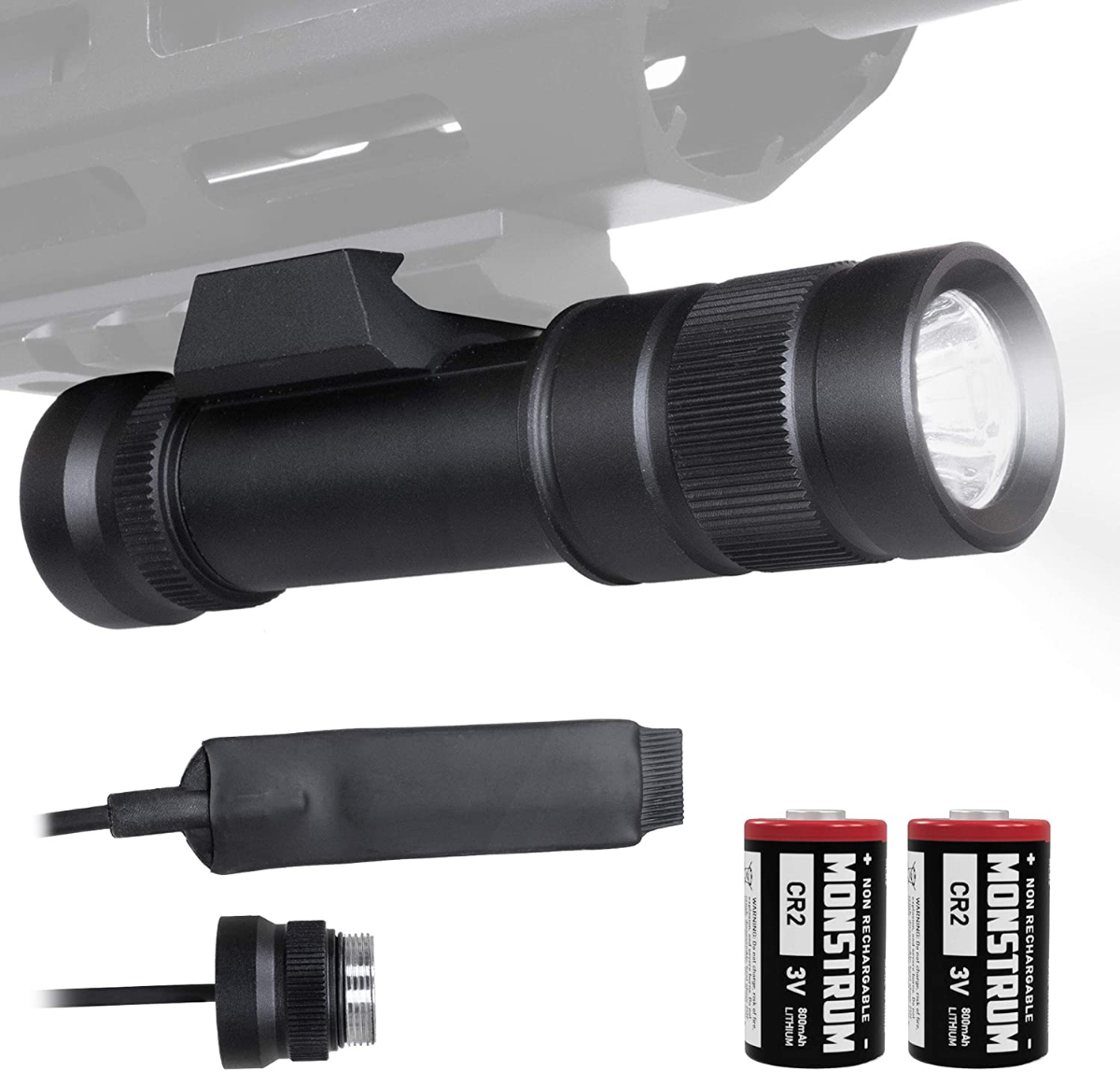 Monstrum F200 200 Lumens Flashlight with Remote Pressure Switch and ...