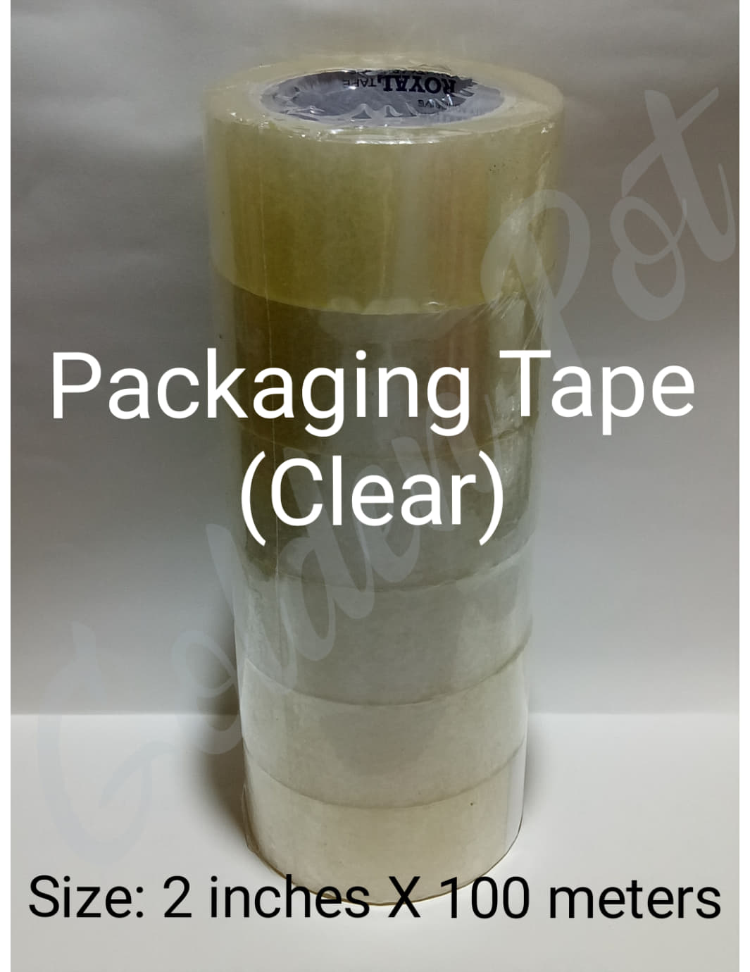 Packaging Tape, Clear, 2 inches x 100 meters, 45 microns thickness (1 ...