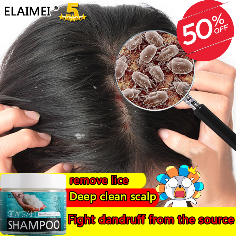 ELAIMEI sea salt shampoo 200g Deep cleansing the scalp With natural ...