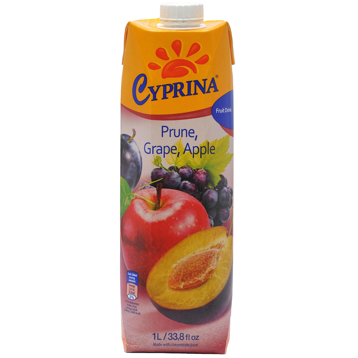 Cyprina Prune w/ Grape & Apple Juice (1 case/ 12 pcs x 1 liter) | Lazada PH