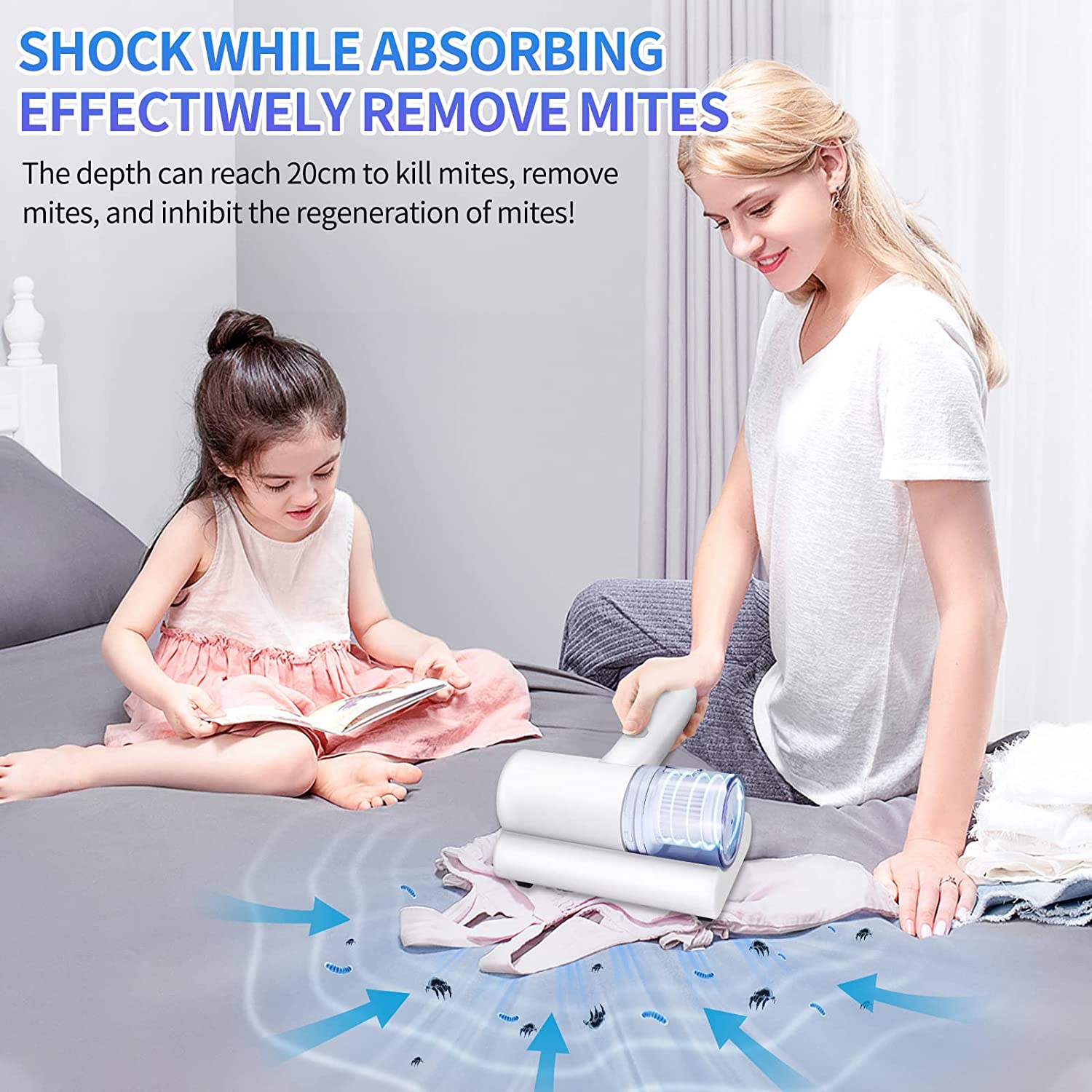 Mattress Vacuum Cleaner, Mite Removal Instrument Wireless MITE REMOVER ...
