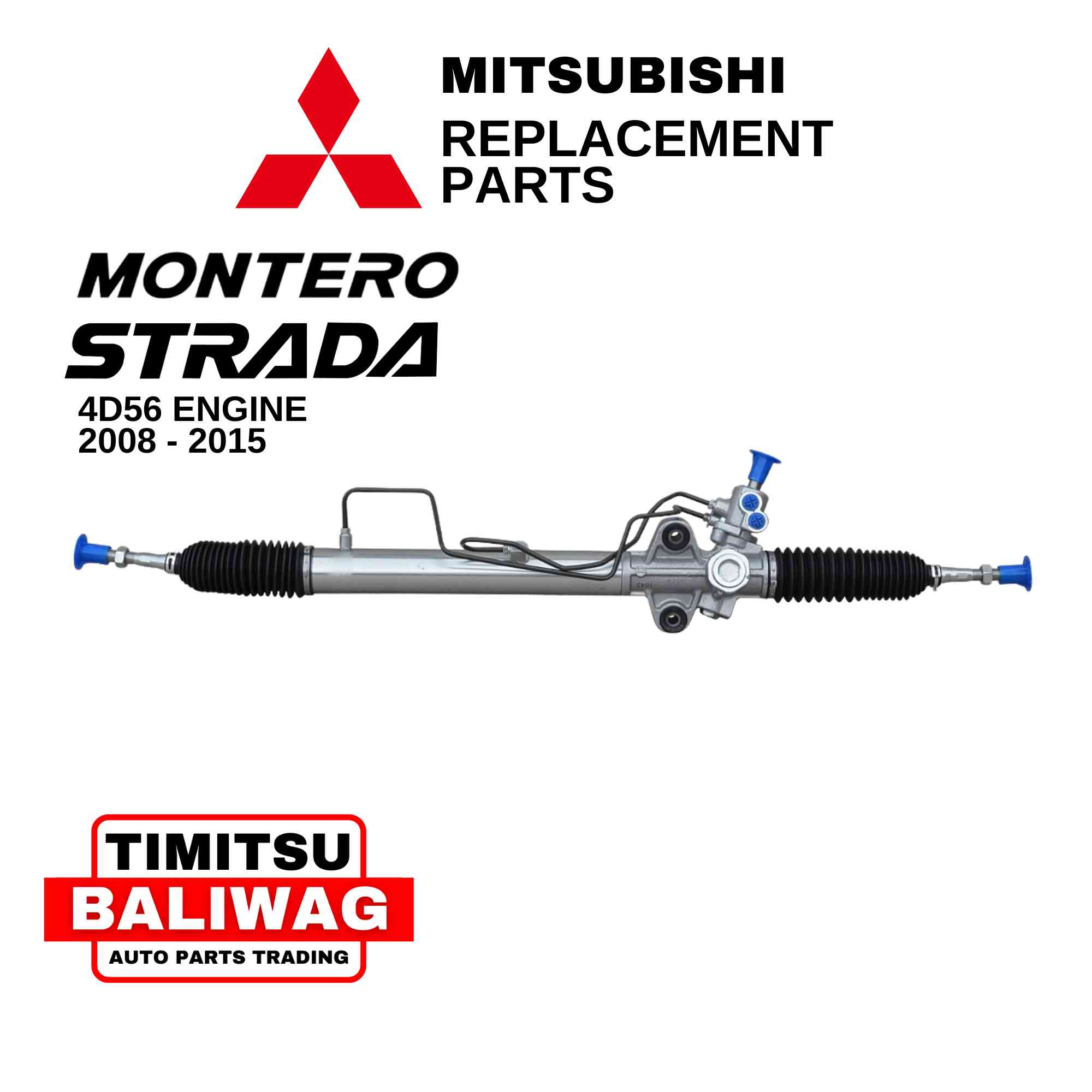 STEERING RACK AND PINION ASSEMBLY FOR MITSUBISHI MONTERO / STRADA 4D56 ...