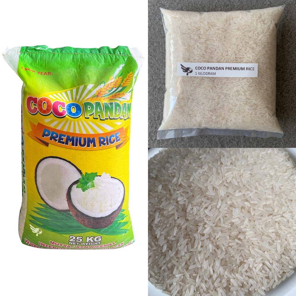 Coco Pandan Premium Rice 25kg or 1kg Repacked - Bigas - High Quality ...