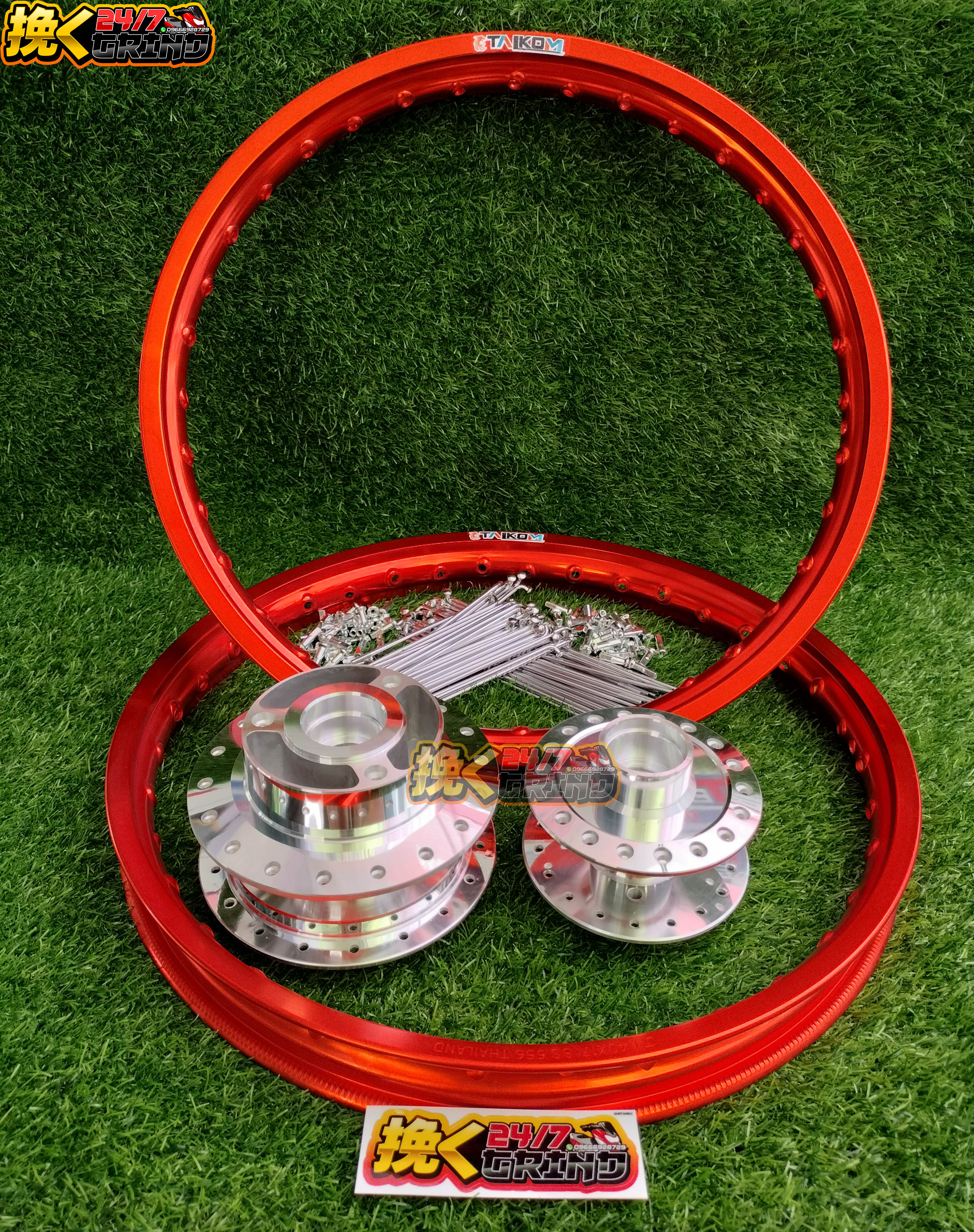 RIM SET FOR RAIDER 150 CARB / FI (rim,hub,spokes) 17s | Lazada PH