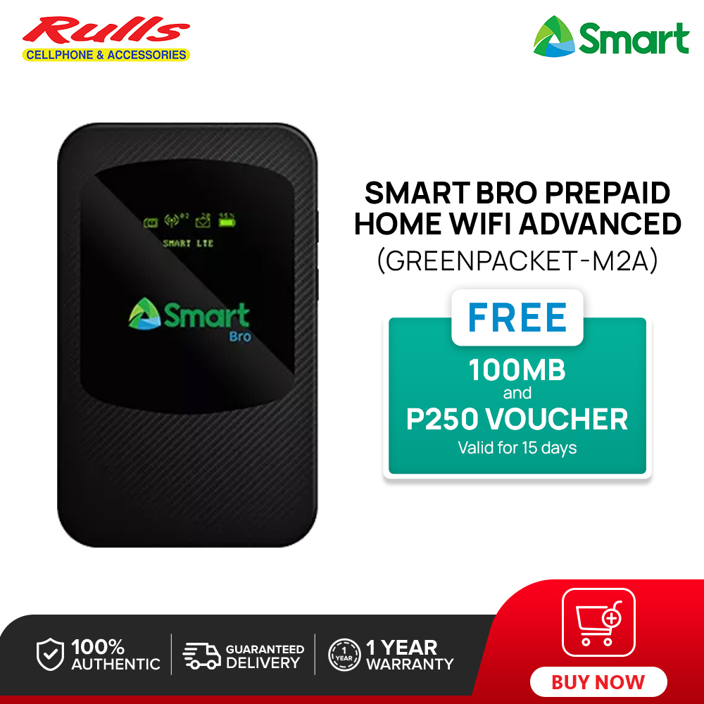Smart Bro Prepaid LTE-A Pocket WiFi Advanced (Greenpacket M2A) with ...