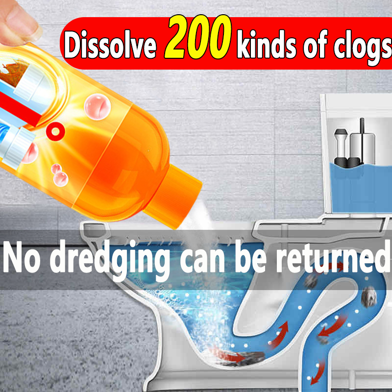 (500ml) clogged remover drainage drain cleaner clog remover Dredging ...