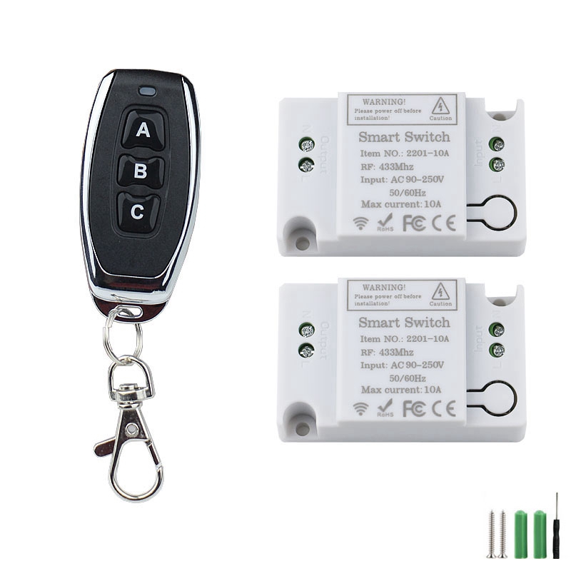 Lighting Remote Control Switch AC 220V Receiver and Wireless Remote ...