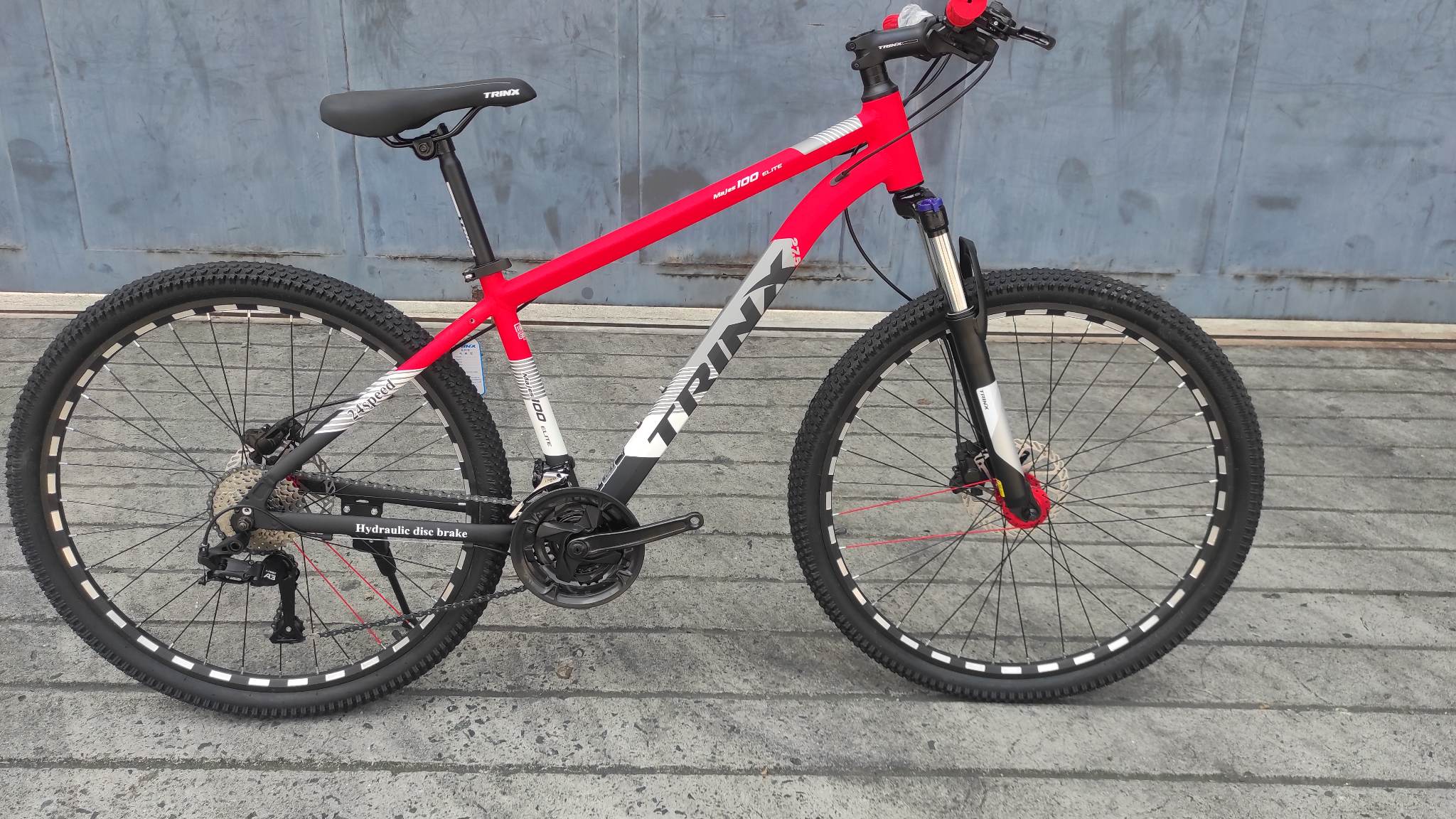 TRINX M100 Elite (27.5) (HYDRAULIC DISC BRAKE) Mountain Bike wit free ...