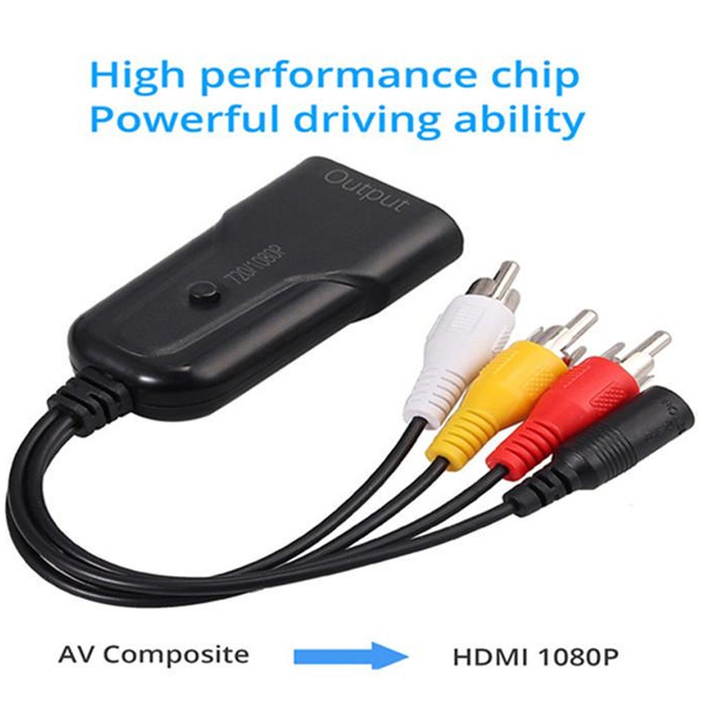 bluetooth car audio reciever AV To HDMI Adapter RCA To HDMI Adapter ...