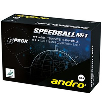 Andro ITTF 40+ Speedball Mi1 3-Star Table Tennis Competition Balls Pack ...