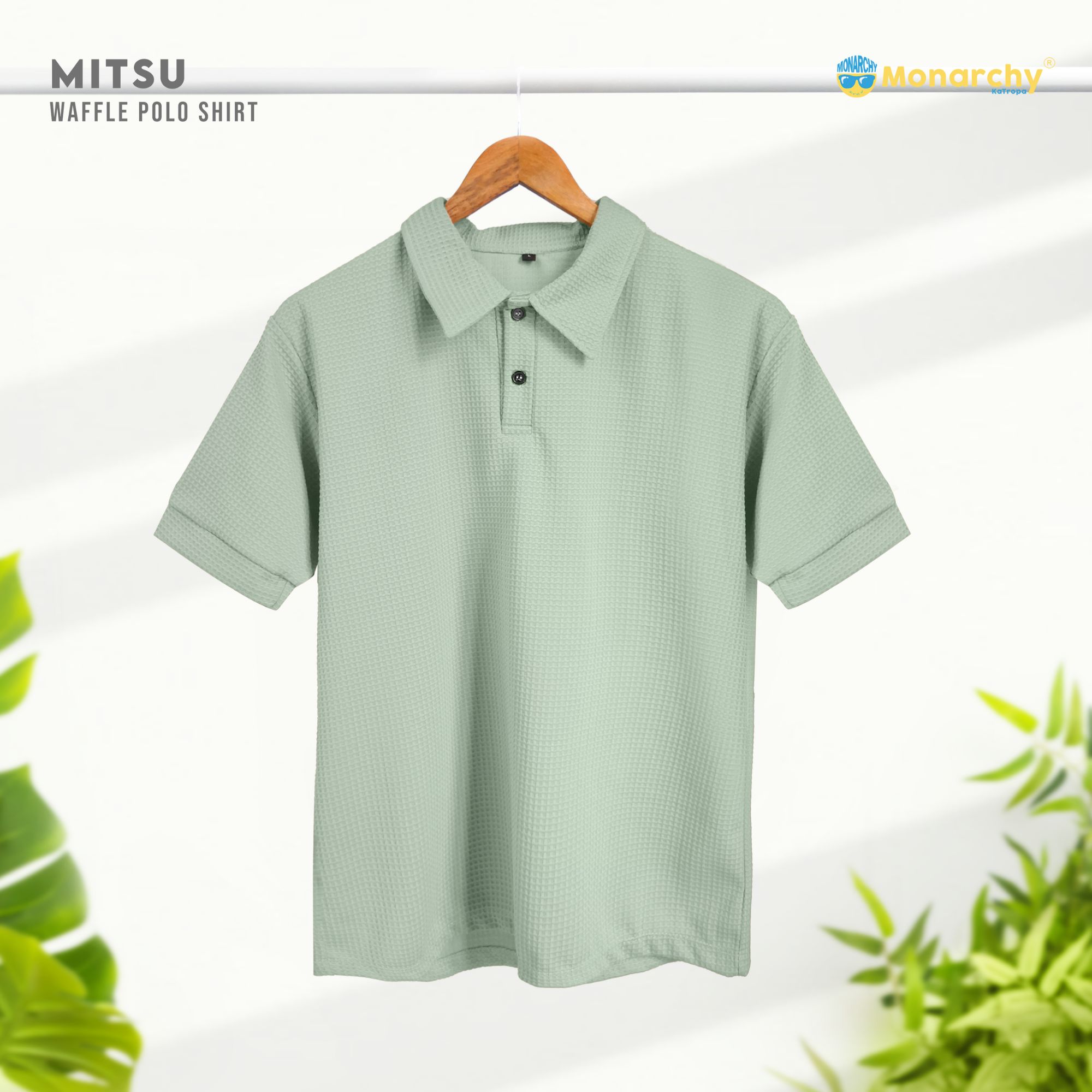 Monarchy Official MITSU Waffle Polo Shirt ( PREMIUM ) I High Quality ...