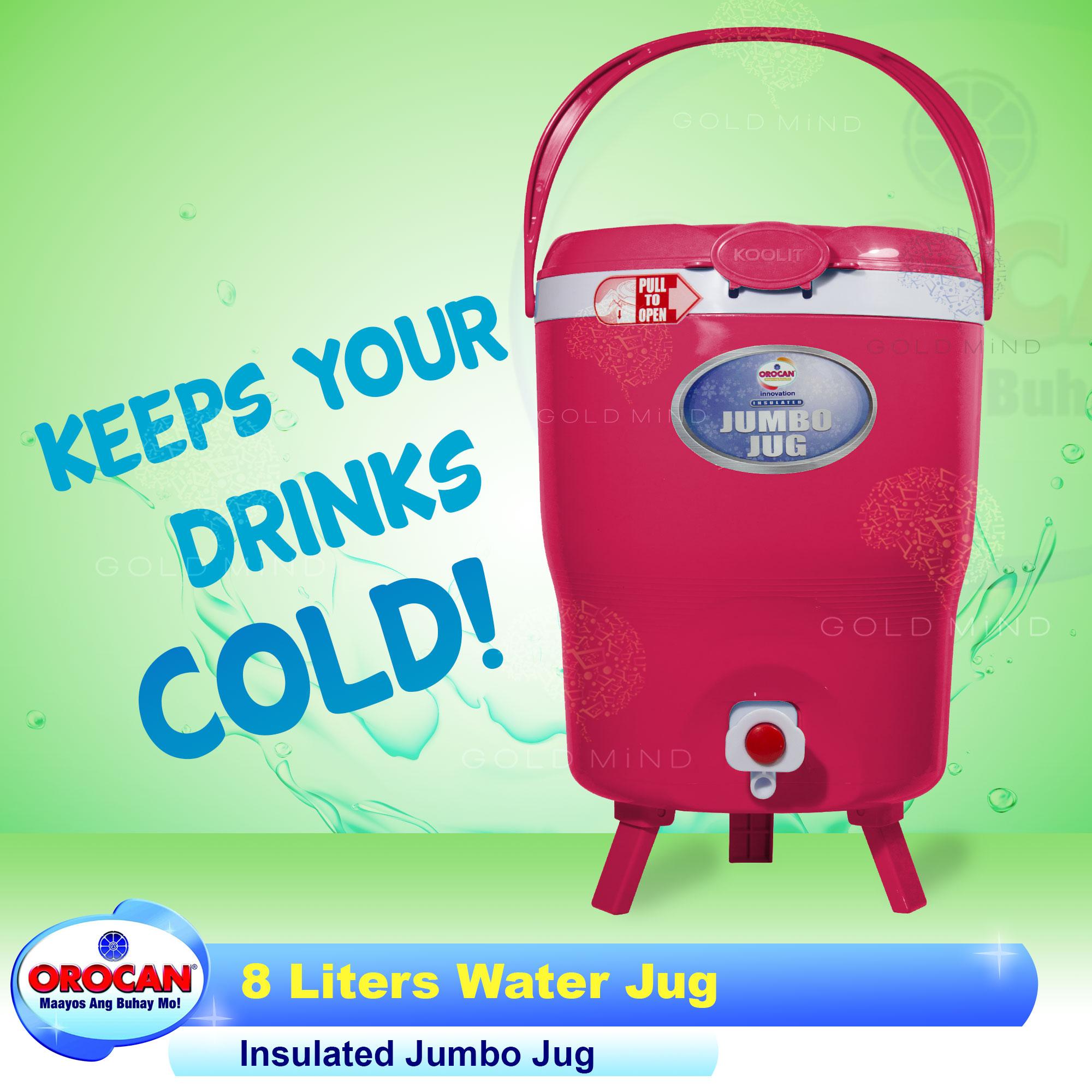 Orocan Water Jug 8 Liters Koolit Jumbo Water Jug - Gold Mind Everyday ...