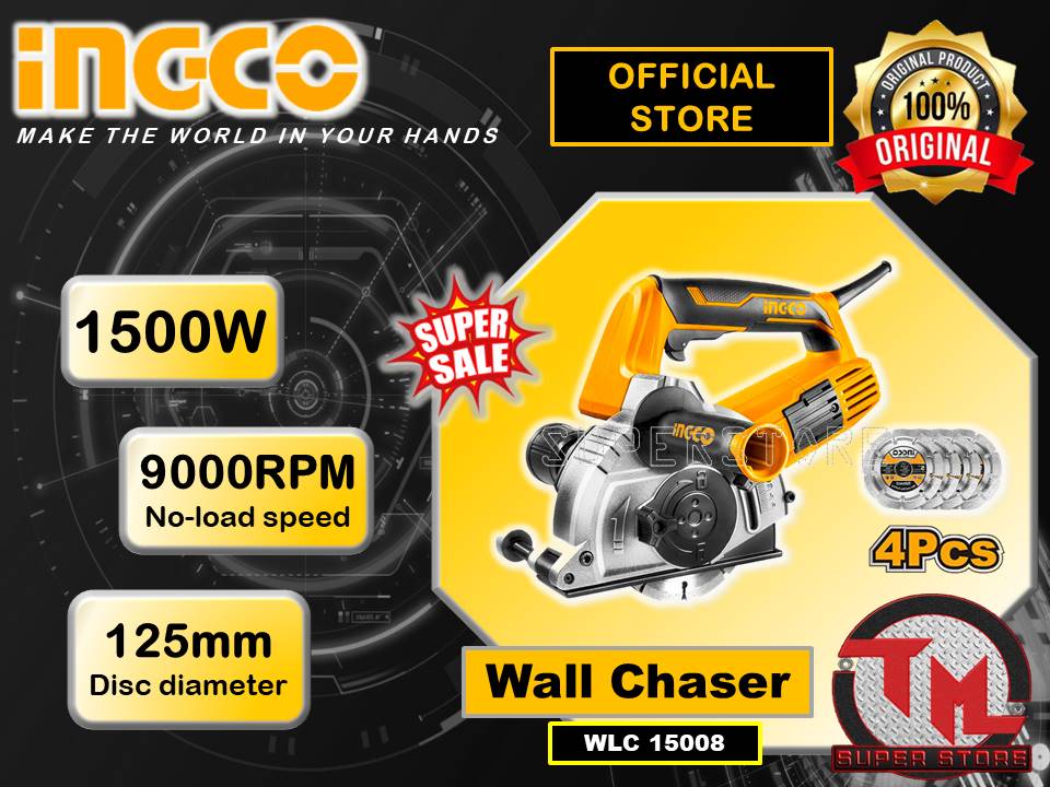 INGCO Wall Chaser WLC 15008 • Tm ss | Lazada PH