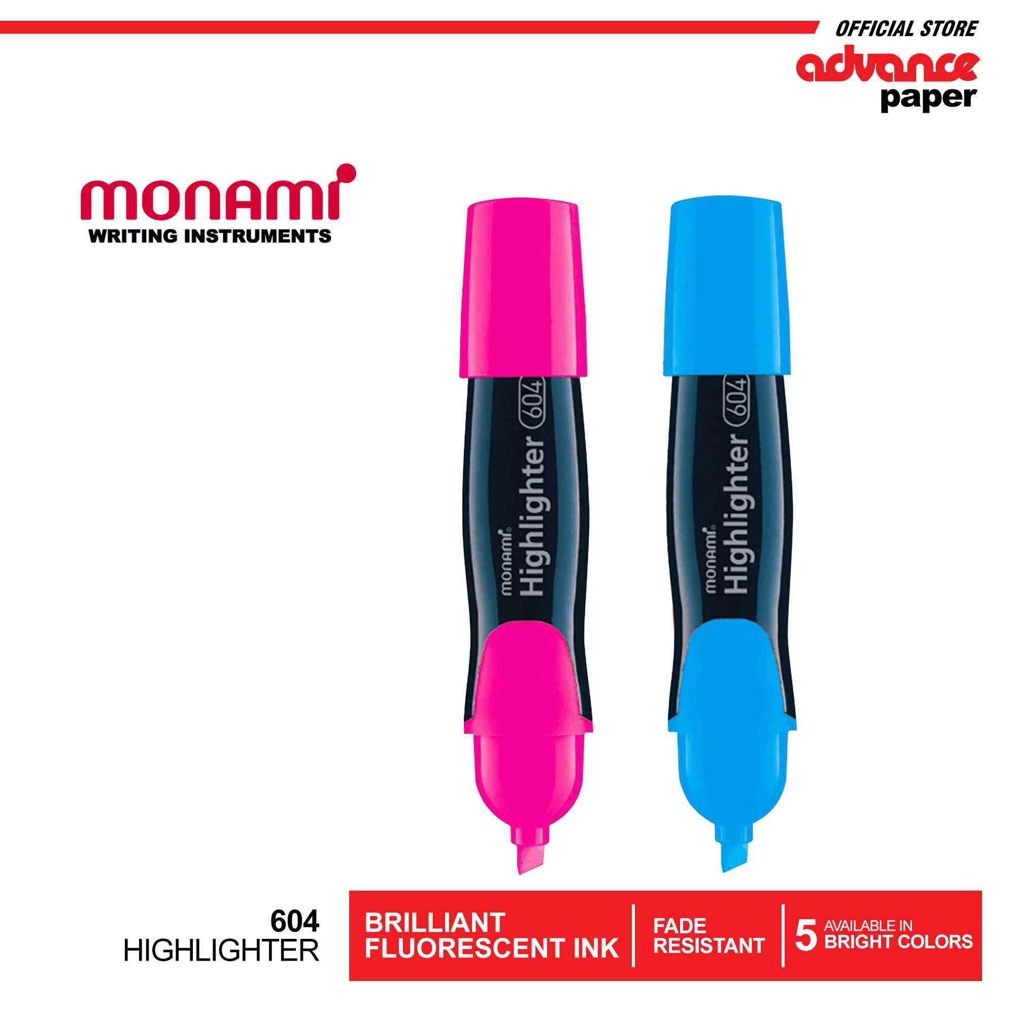 Monami 604 (R88) Fluorescent Marker ( chisel type) | Lazada PH