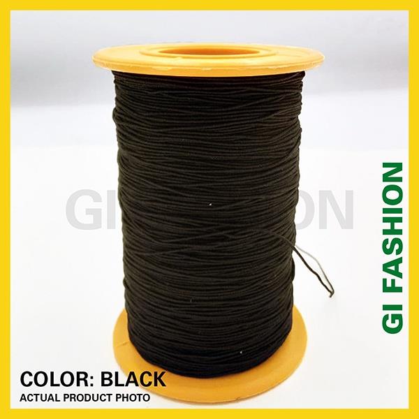 Elastic Garter Thread white black for tags shirring smocking sewing per ...