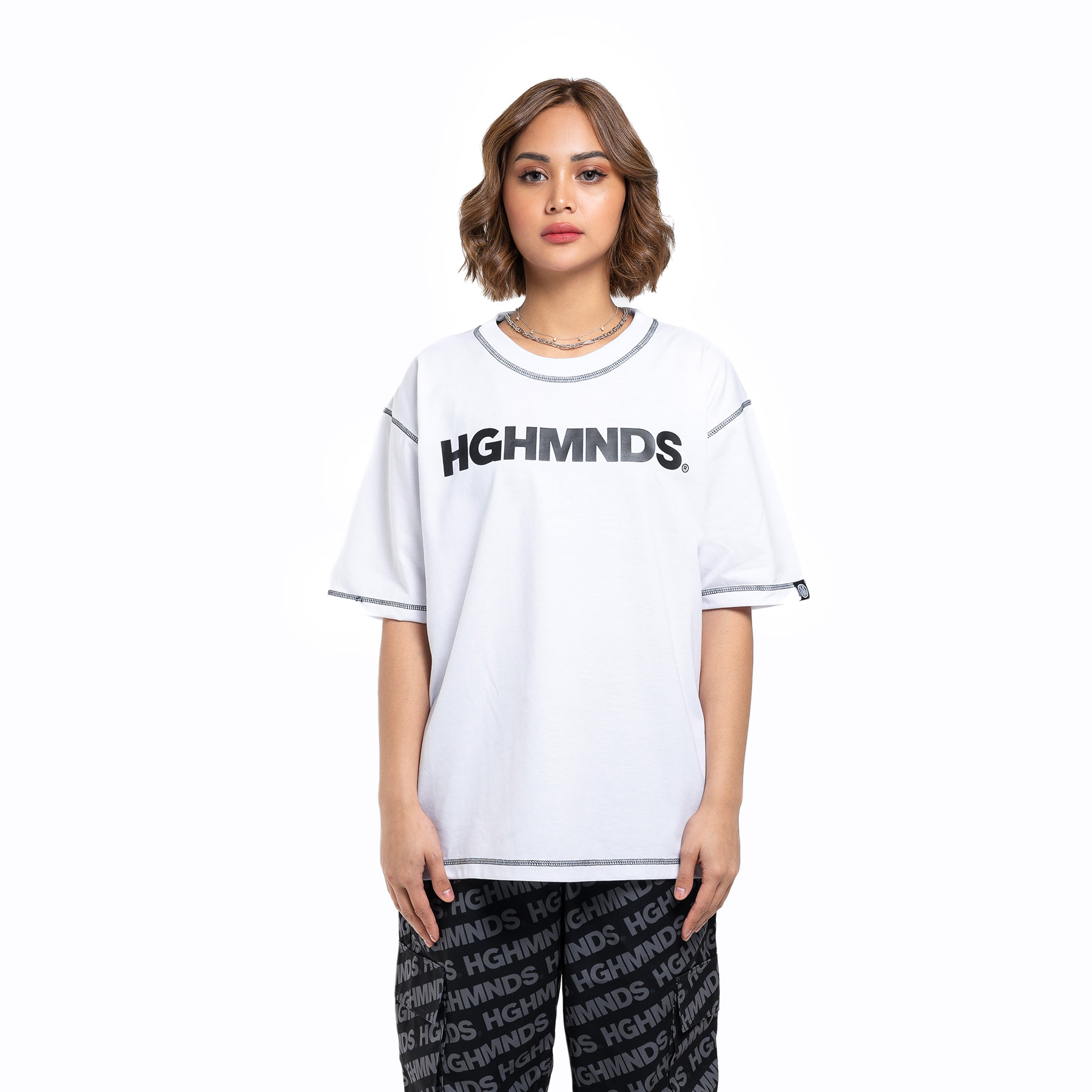 HGHMNDS - Chestpiece Logo Shirt White | Lazada PH