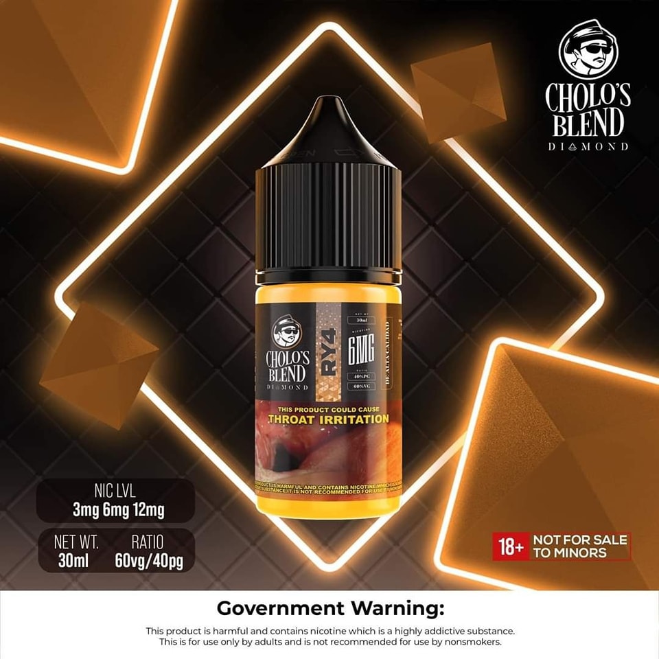 {Legit} Cholo's Blend Diamond Premium FB 30ml | Fat Bottle | 60/40 ...