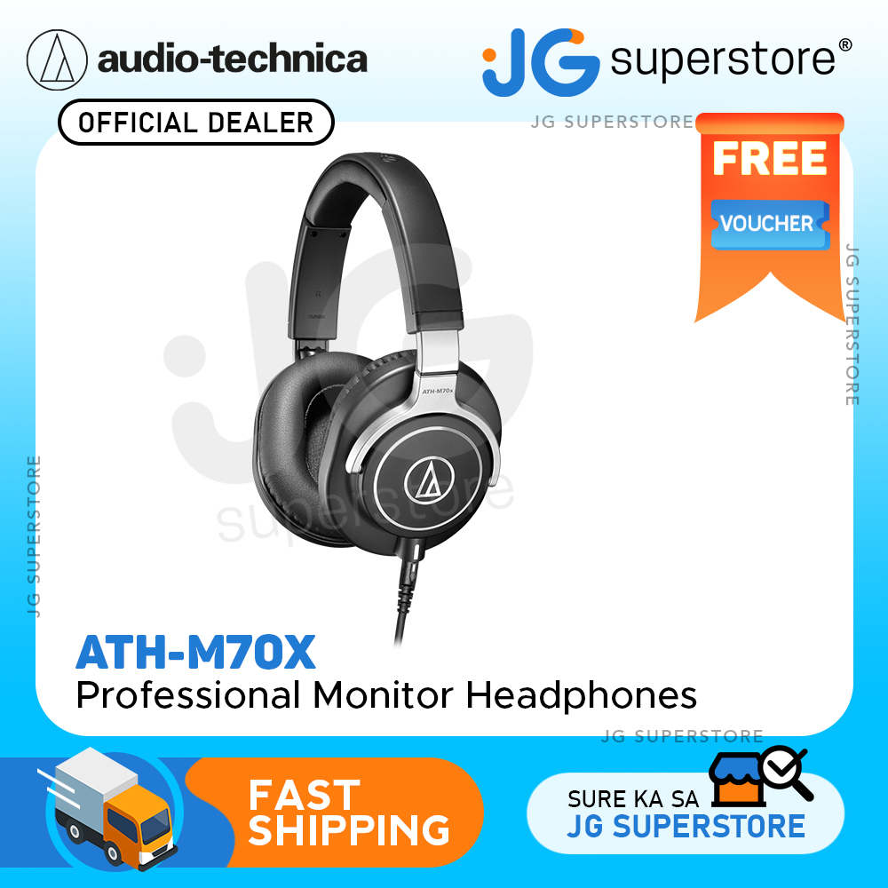 Audio Technica ATH-M70x Professional Studio Monitor Headphones | JG ...