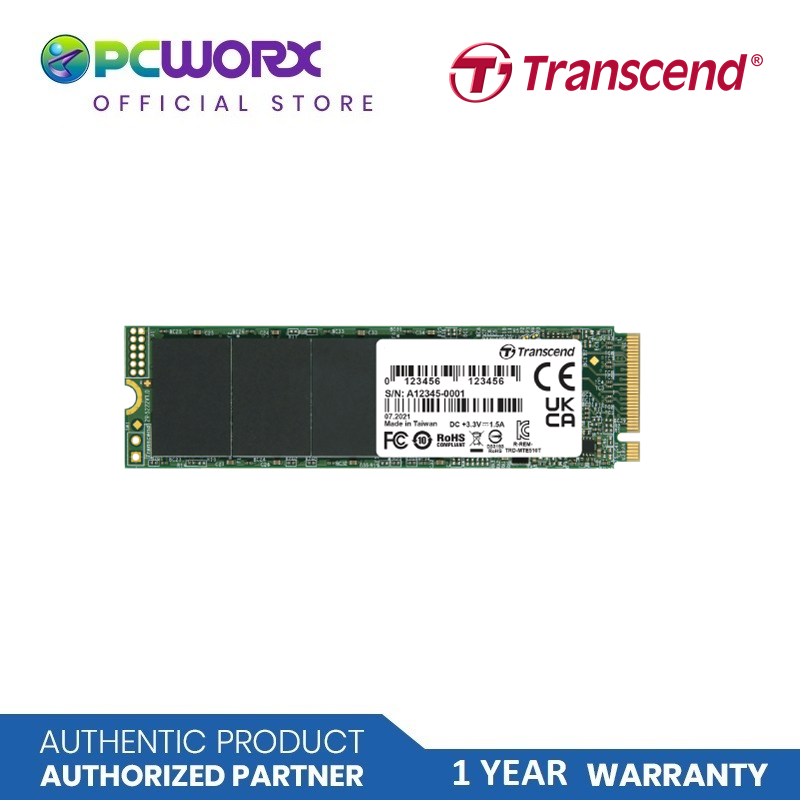 Transcend MTE110Q 110Q NVMe M.2 2280 SSD Drive | 500GB SSD, 1TB SSD ...
