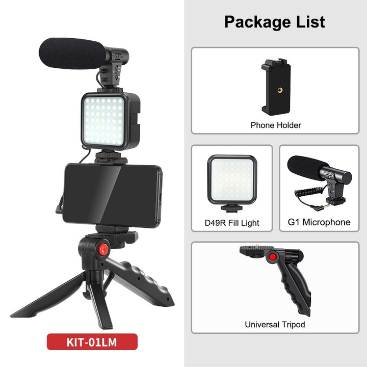 Cellphone Vlogging Kit Smartphone Video Vlogging Holder for iPhone ...