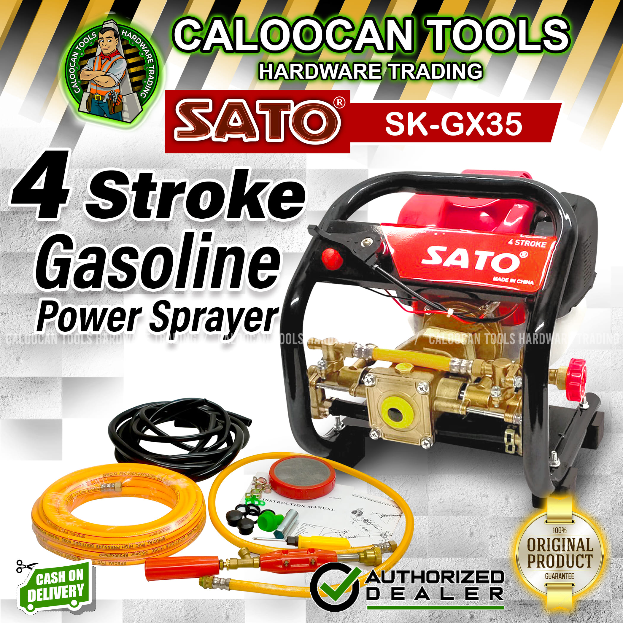 SATO SK-GX35 4 Stroke 35L/M Gasoline Portable Power Sprayer CALOOCAN ...