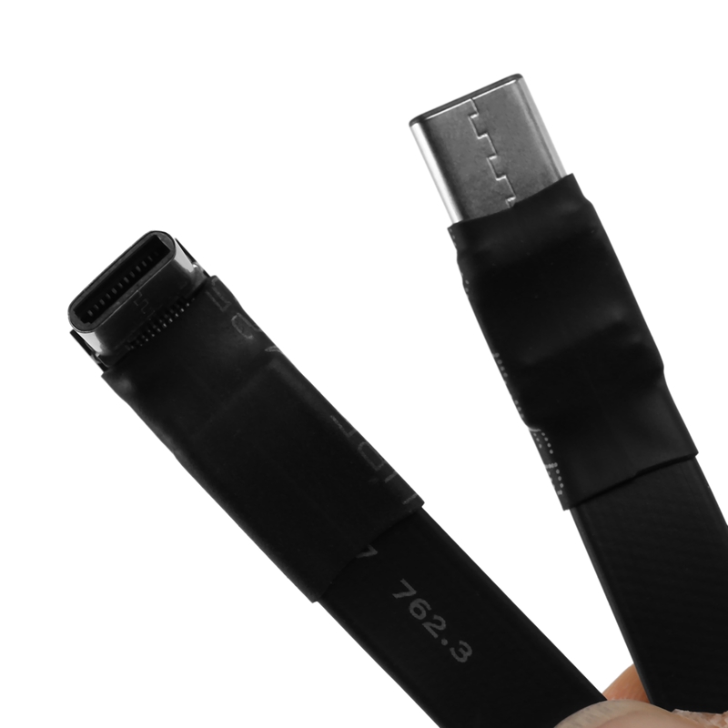 【Ready stock】USB 3.1 Type C to Type C Extension Cable 90 Degree Adapter ...