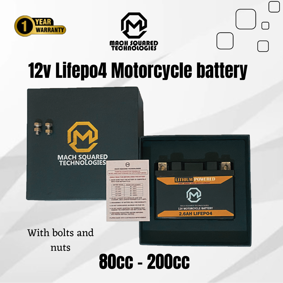 12v LiFePO4 Motorcycle Battery (1 YEAR WARRANTY) | Lazada PH