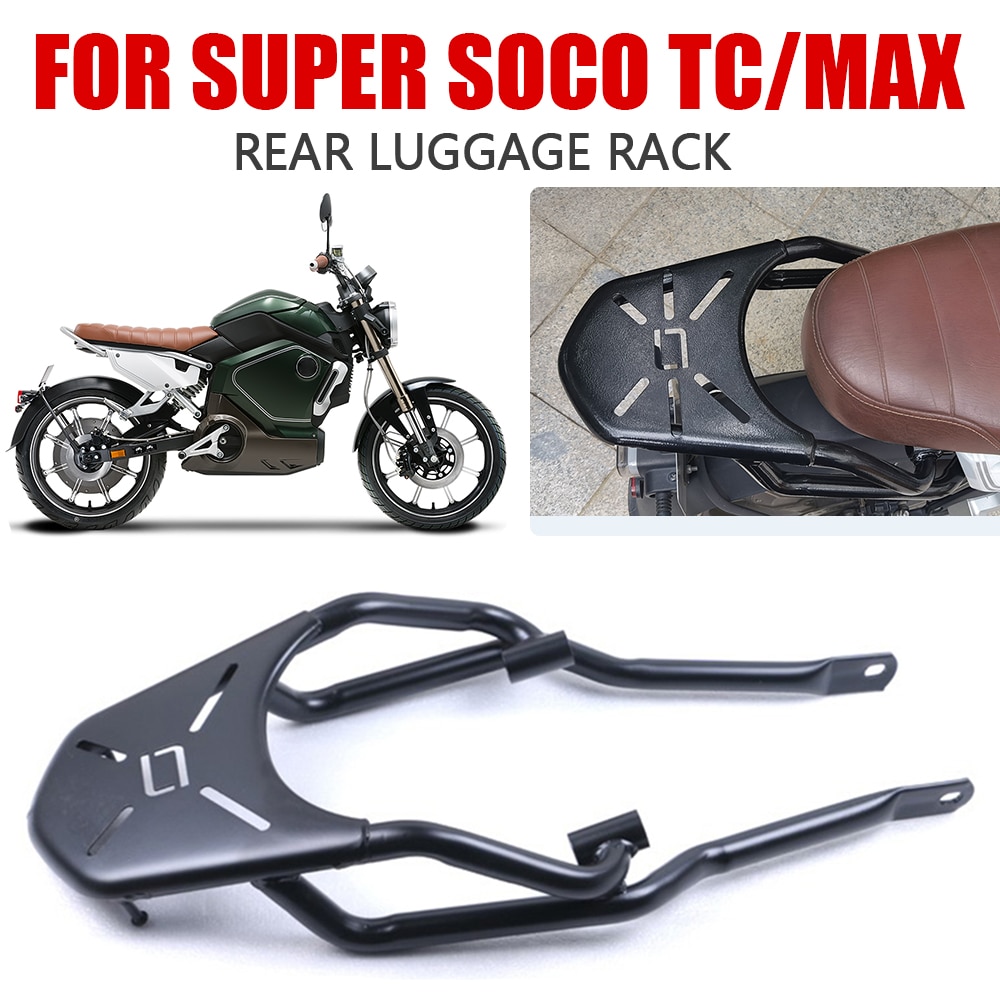 For Super Soco TC MAX Motorcycle Accessories Rear Rack Luggage Shelf Bracket Tailbox Support ...