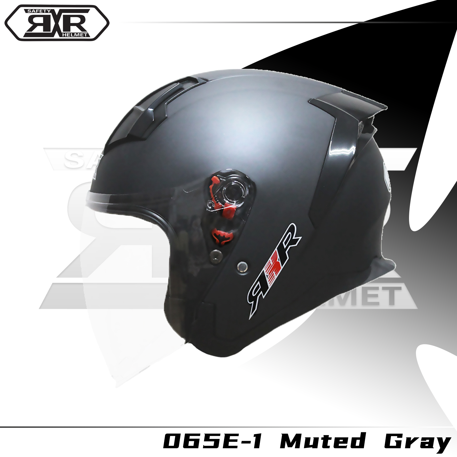 RXR 065E-1 Single Visor Open Face clear lens (with ICC/BPS Logo) Sun mirror windproof Sun ...