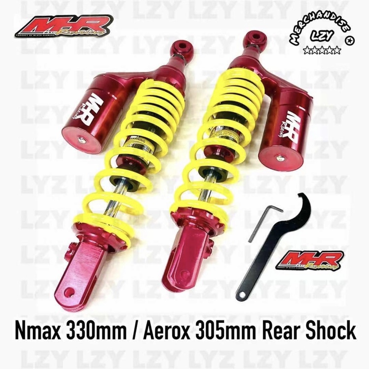 Motorcycle Set MHR Rear Shock Gas Absorber for Nmax 330mm / Aerox 305mm ...