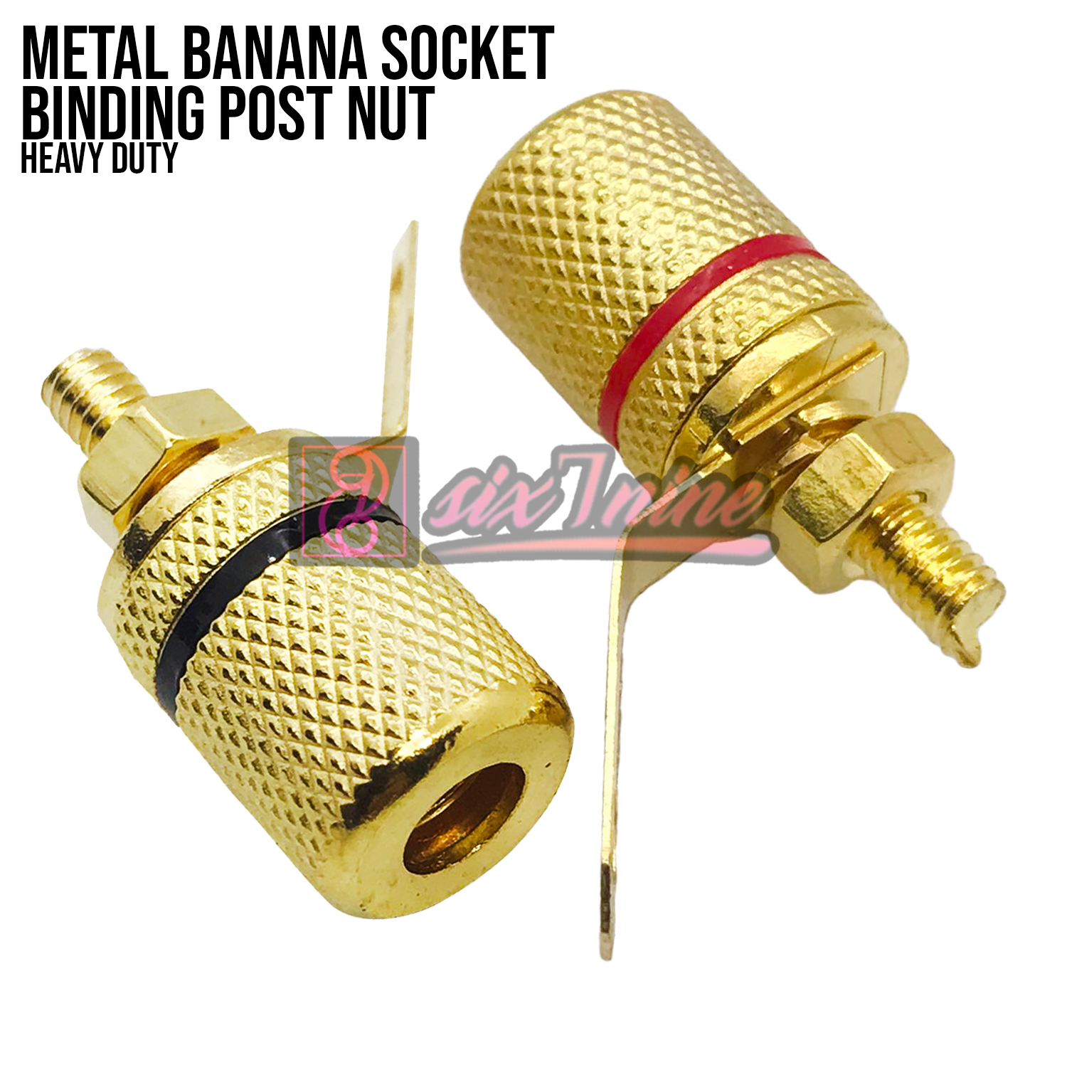 High Quality Gold Speaker Binding Post 4mm Banana Jack Red Black ...